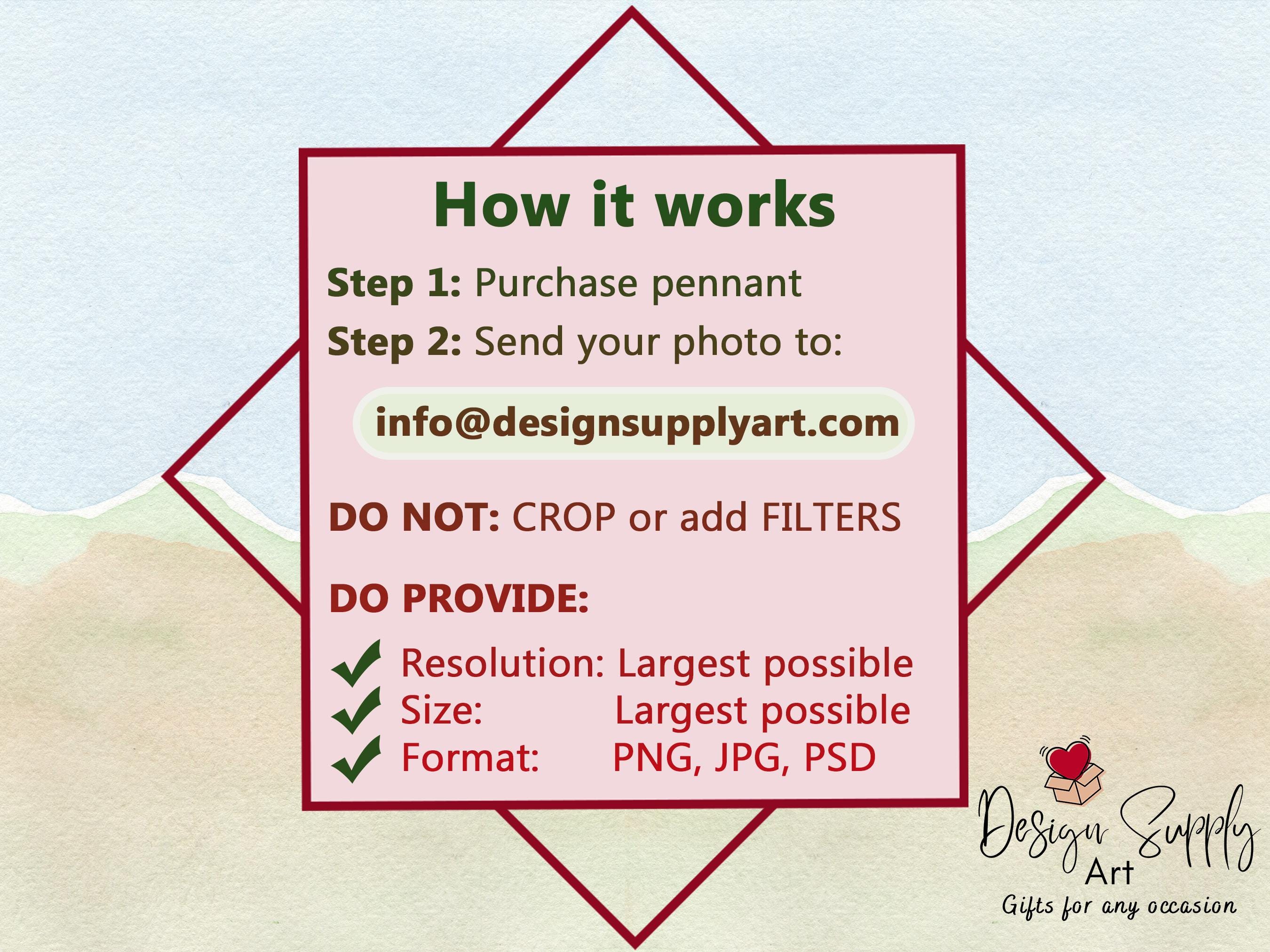 YOUR PHOTO HERE Custom Pennant, Pet Photo Canvas Banner, Family Wall ...