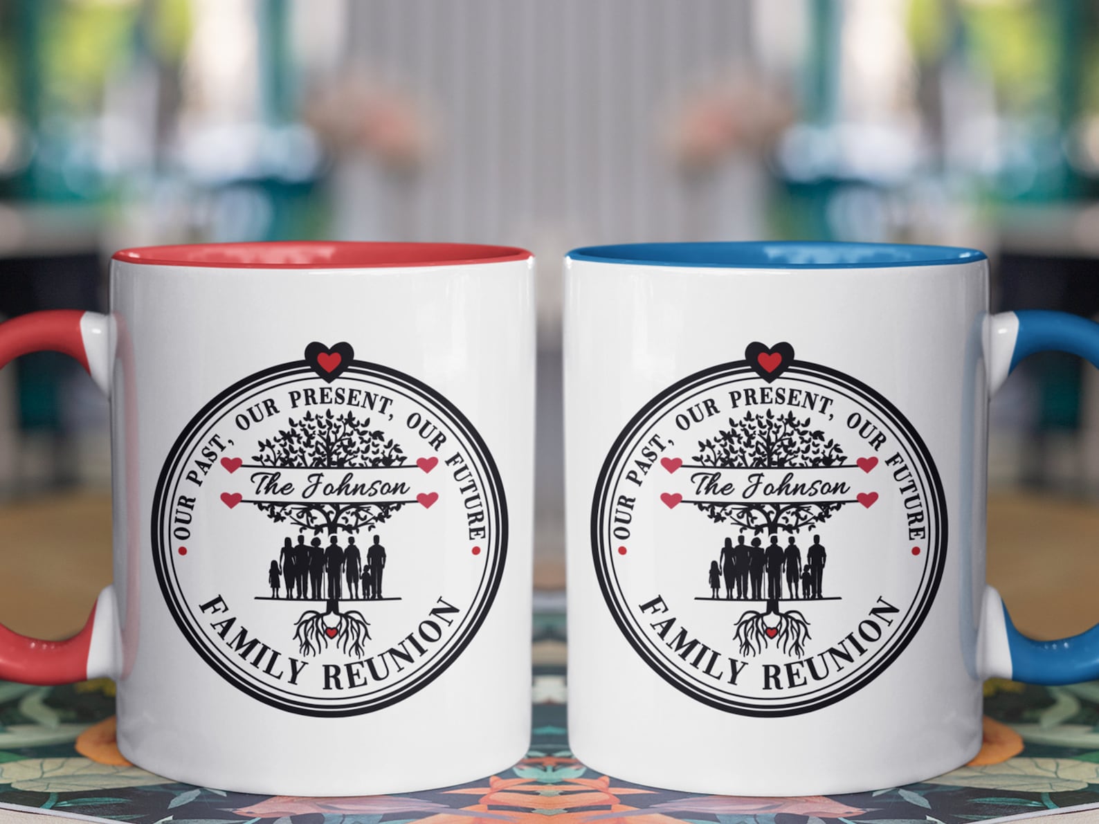 Family Reunion Mug, Personalized Family Reunion Favor Gift, Tree of ...