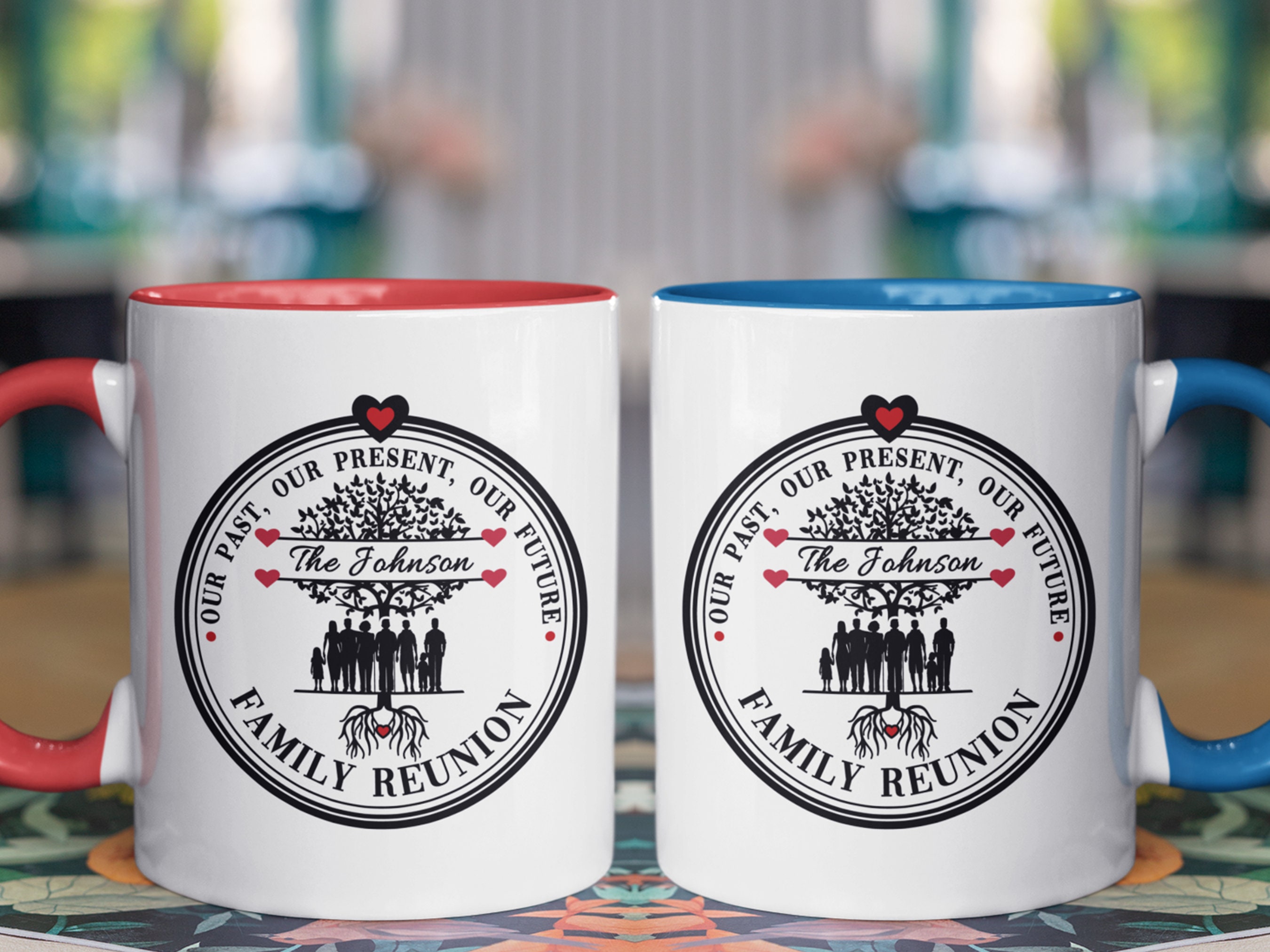 Family Reunion Mug, Personalized Family Reunion Favor Gift, Tree of ...