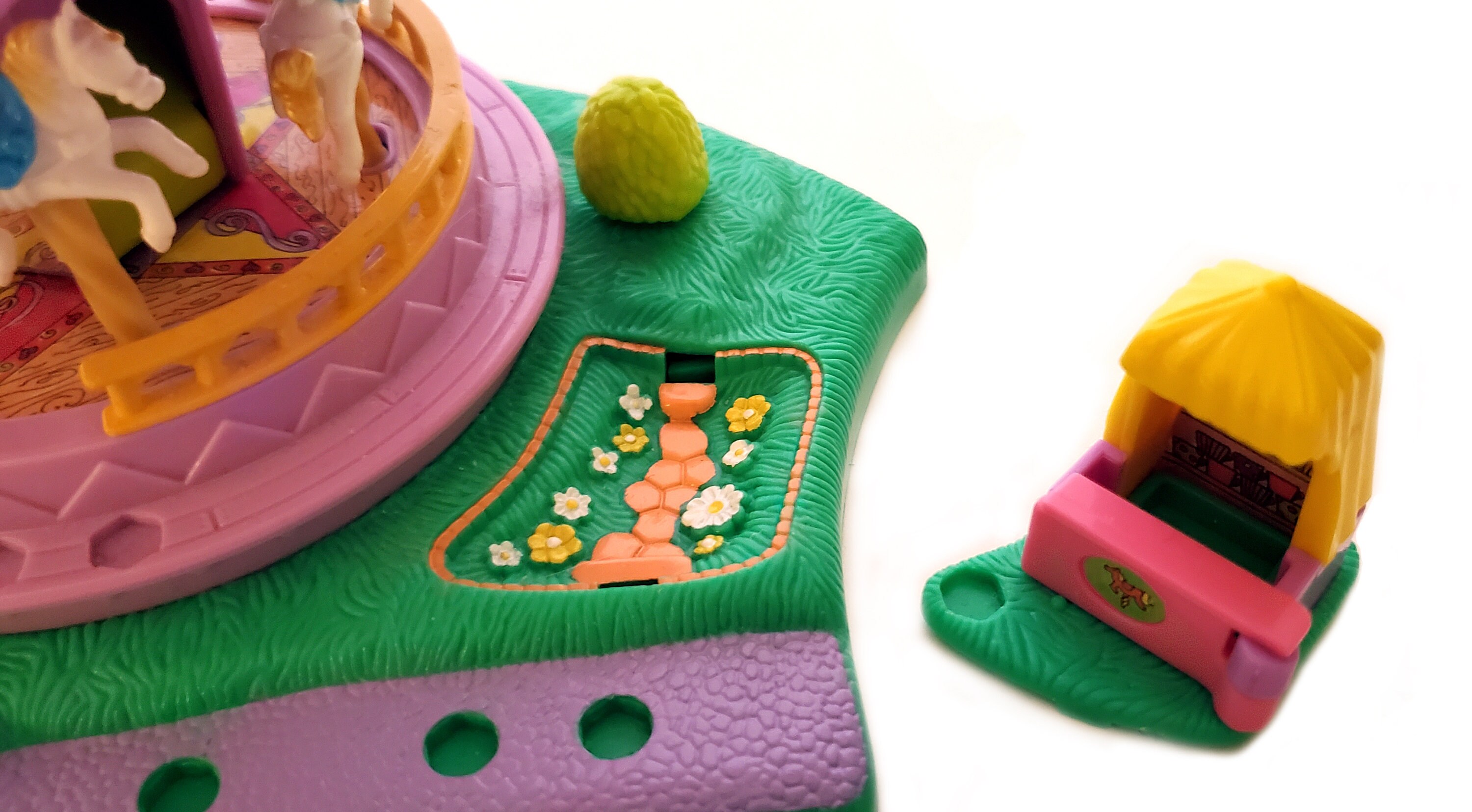 Vintage Polly Pocket Spin Pretty Carousel, 1996 Bluebird Fun Fair ...