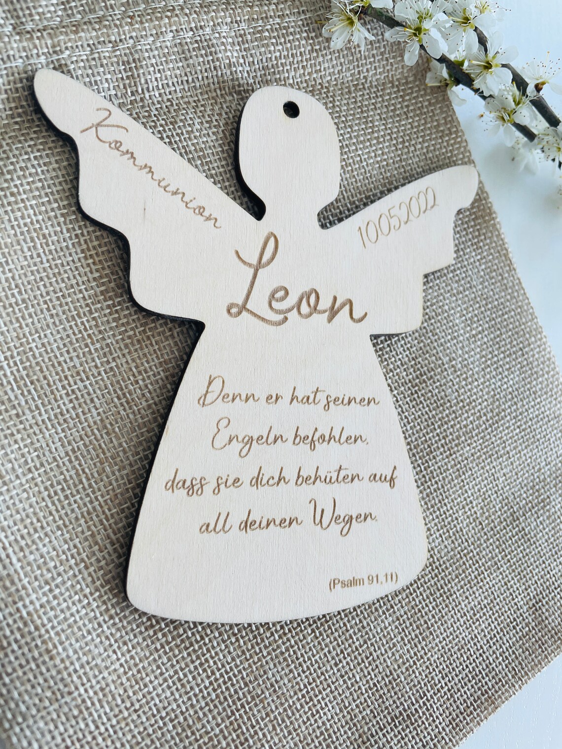 Personalisierter Engel Geschenk Taufe/ Kommunion/ Firmung - Etsy.de