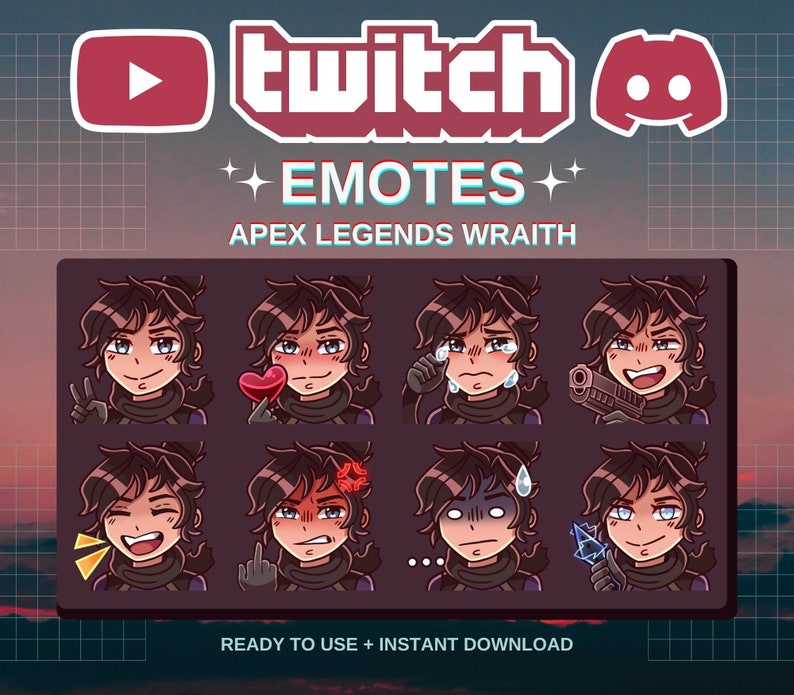 Wraith Apex Legends Emotes | Premade | Twitch | Discord | Youtube ...