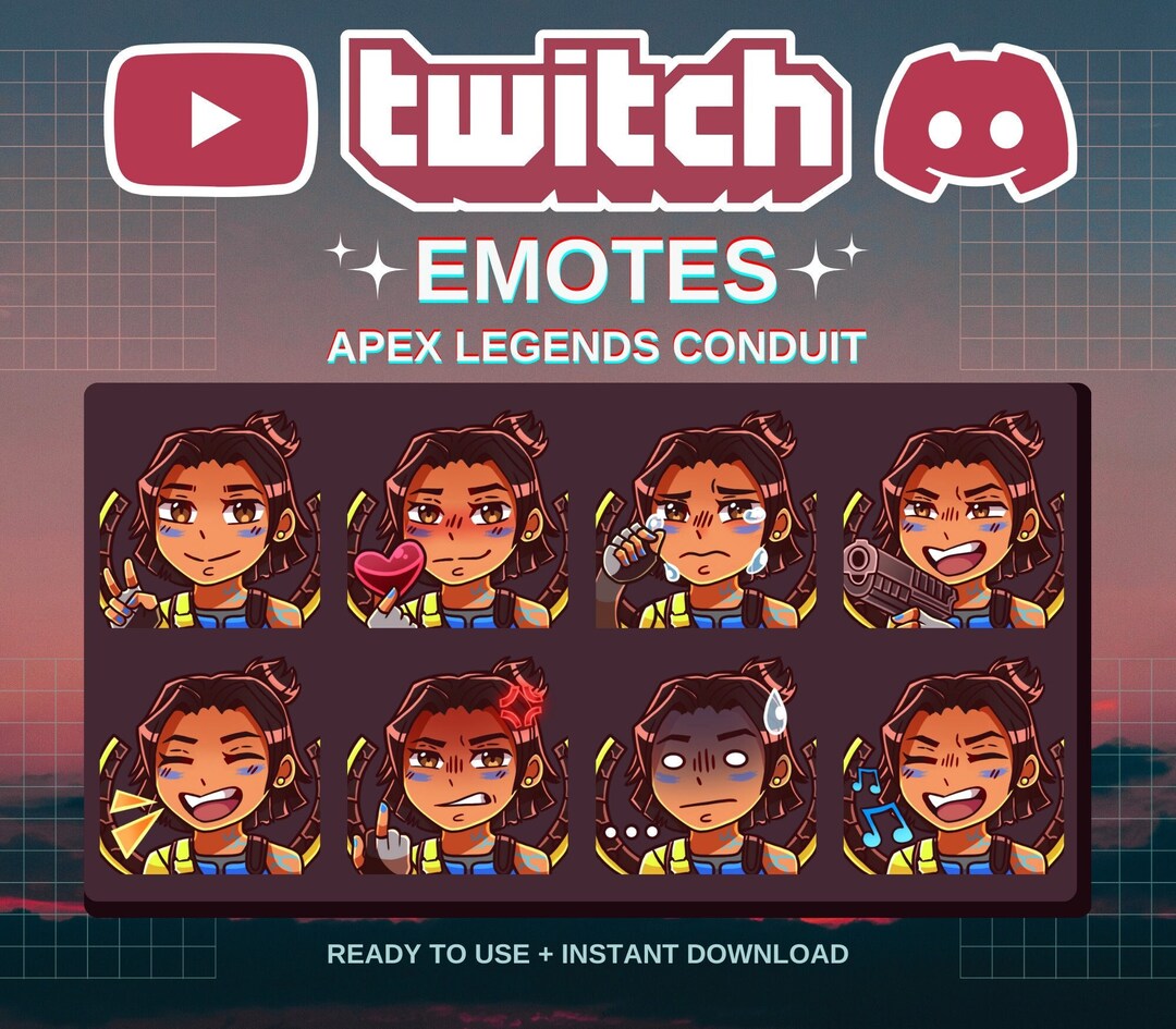 Conduit Apex Legends Emotes | Premade | Twitch | Discord | Youtube ...