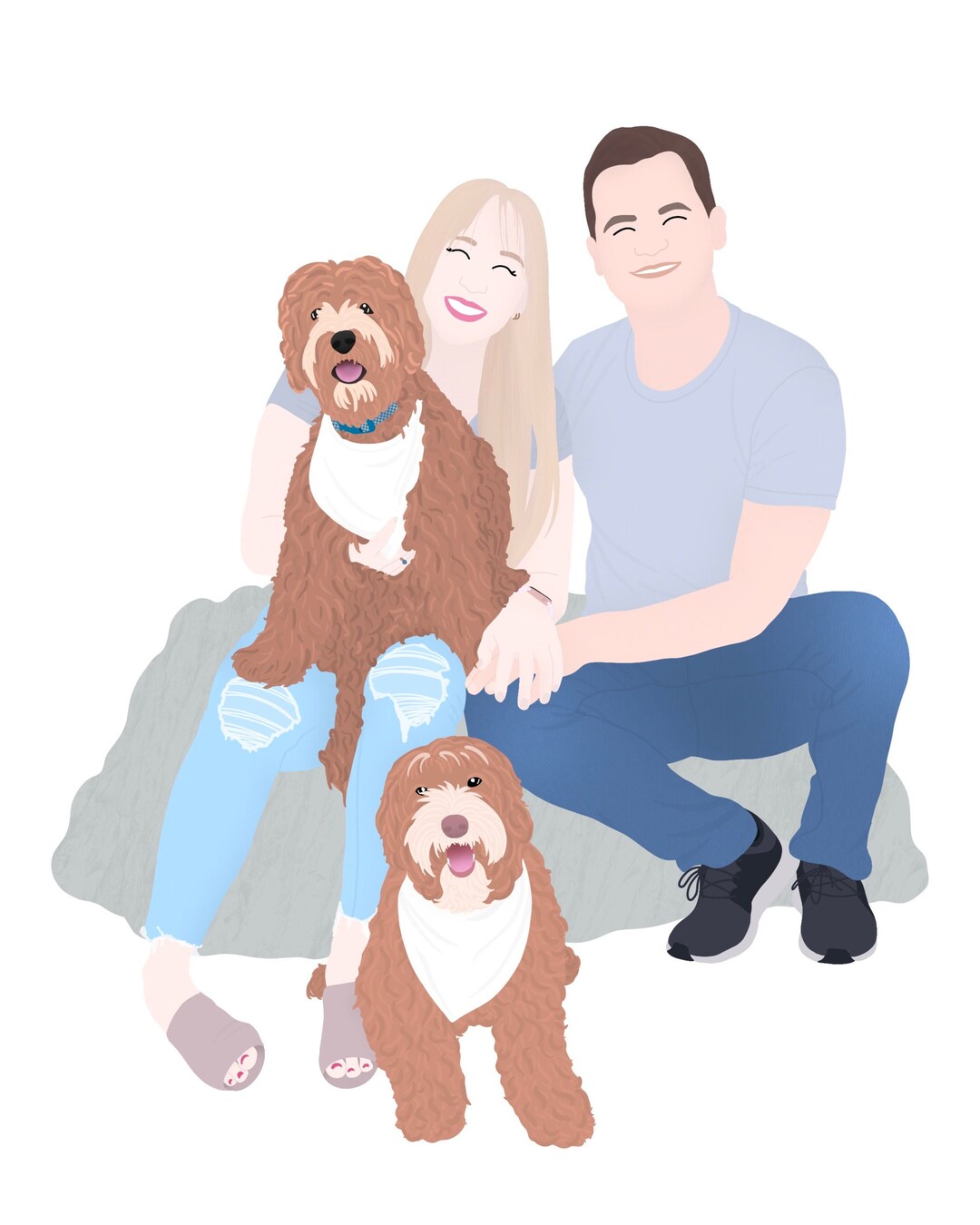 Custom Digital Portraits - Weddings, Anniversaries, New Baby Gifts ...
