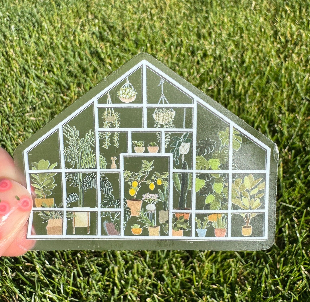 Greenhouse Sticker | Clear Sticker | A-frame | Water Resistant Sticker ...