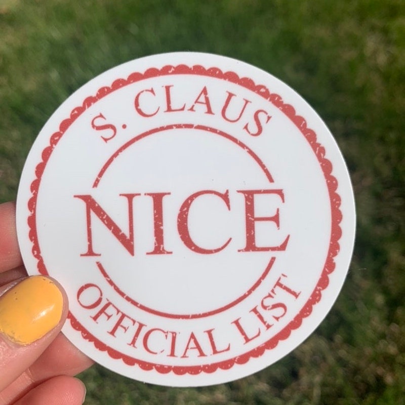 Santa Stickers - Etsy