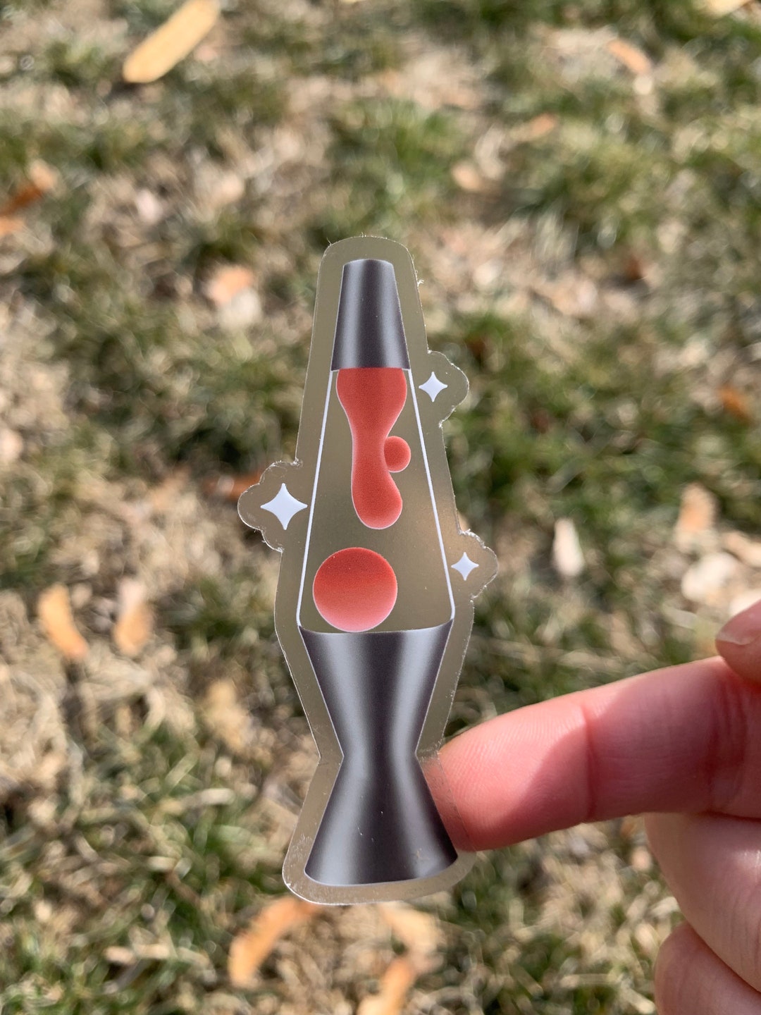 Clear Lava Lamp Sticker Clear Waterproof Sticker Pink Lava Lamp Hello ...