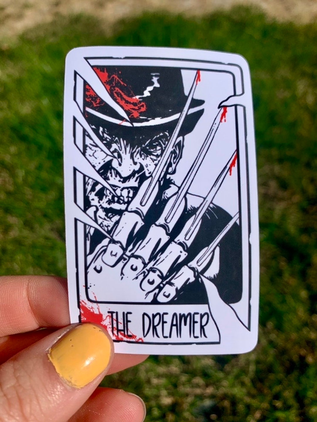 The Dreamer Sticker Paper Like Sticker Horror Character Tarot Card - Etsy