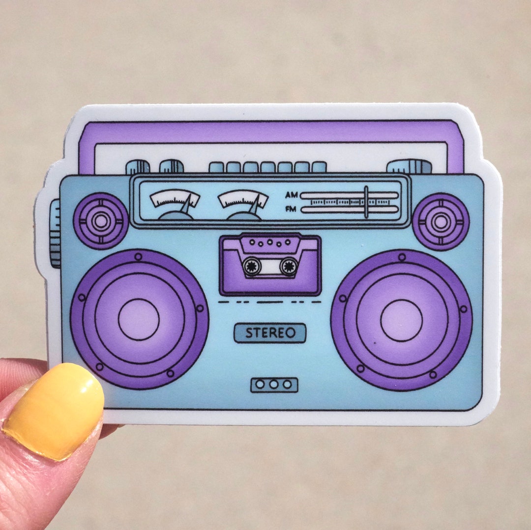 Retro Stereo Sticker - Waterproof Sticker- - Etsy