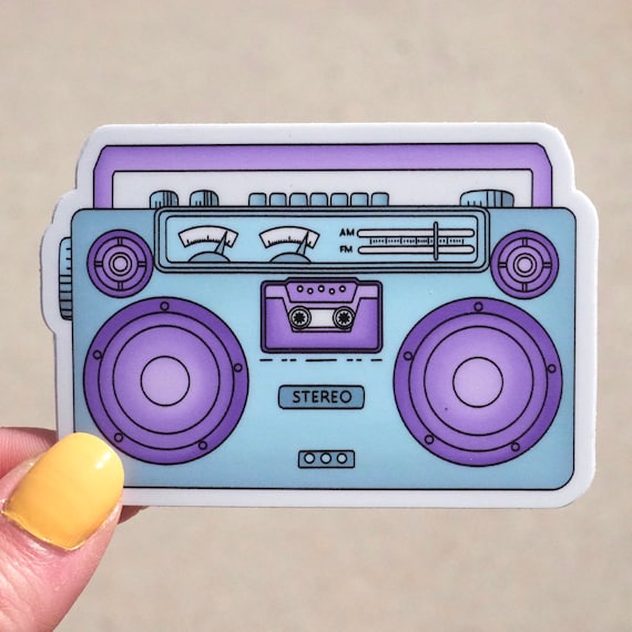 Retro Stereo Sticker Waterproof Sticker - Etsy