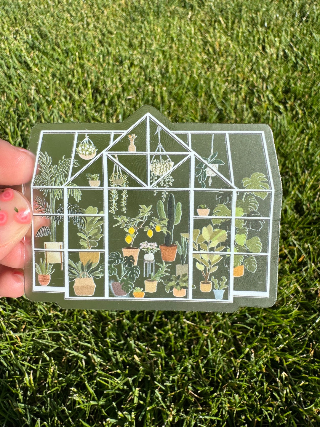 Greenhouse Sticker Clear Sticker Gable Water Resistant Sticker ...