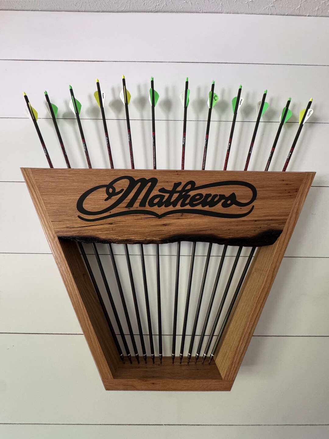 Mathews Archery Bow Display Rack (fire Damaged Black Oak) - Etsy