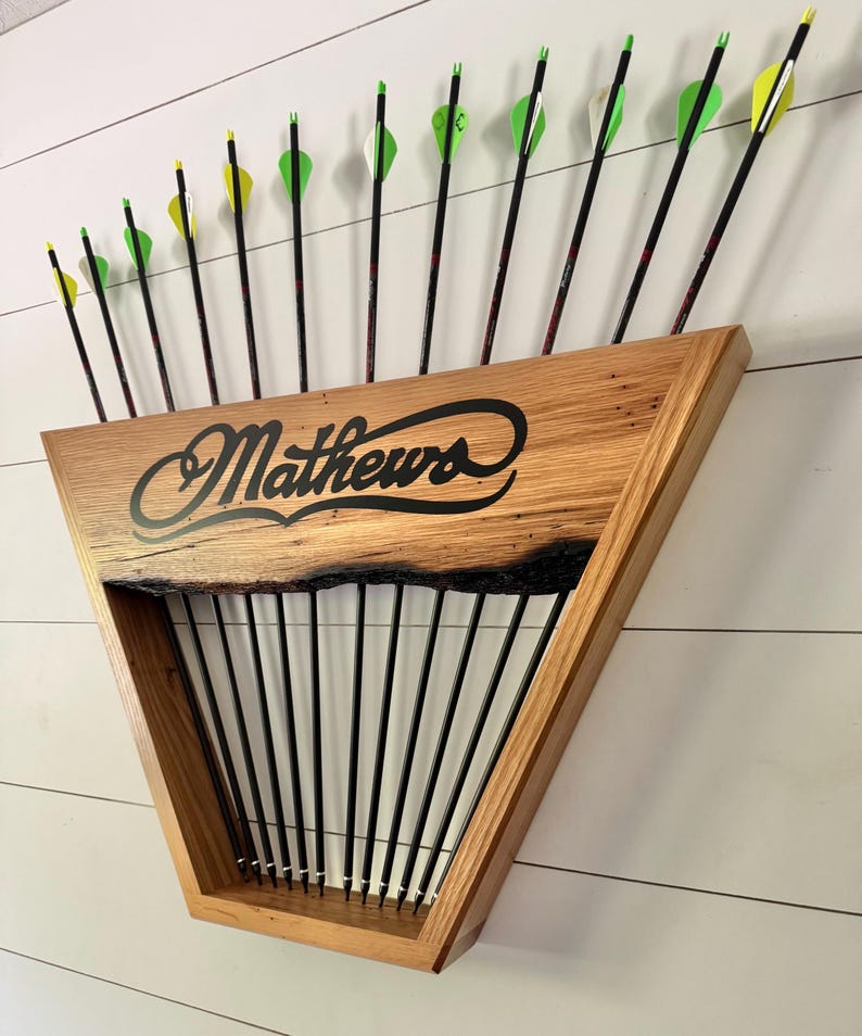 Mathews Archery Bow Display Rack (fire Damaged Black Oak) - Etsy