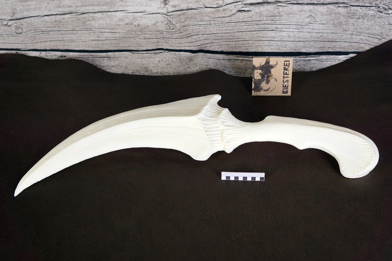 Blank Bone Dagger Tooth Dagger Decoration Black or White - Etsy