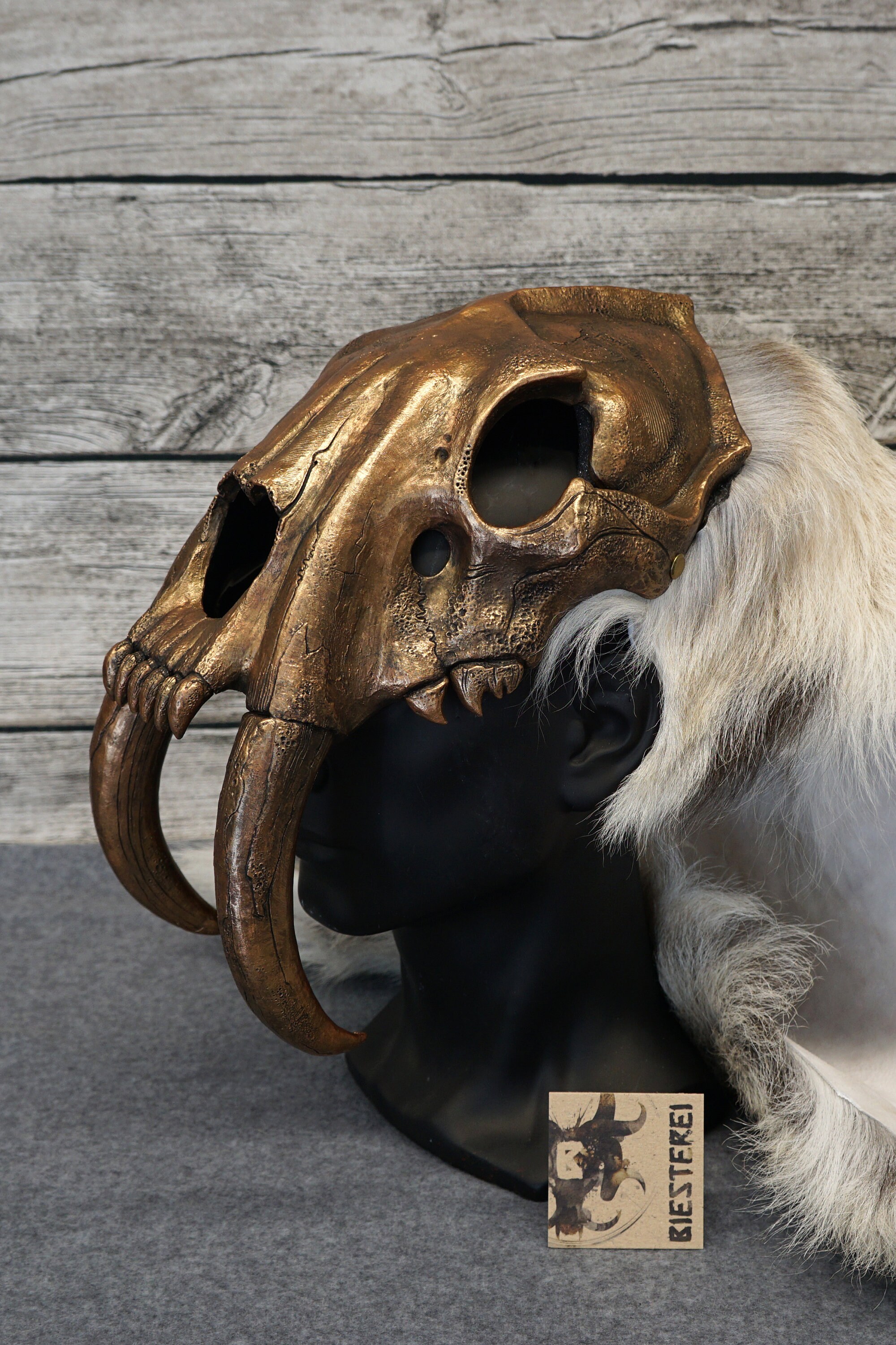 Saber Tooth Tiger Skull Mask