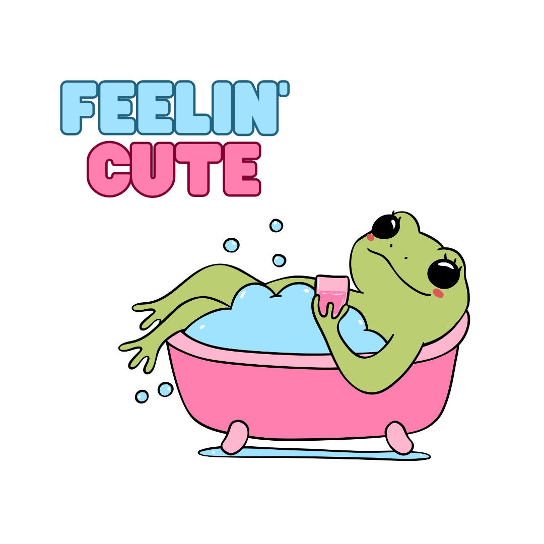 Funny Self Care Frog Embroidery Design PES, DST, EMB - Etsy