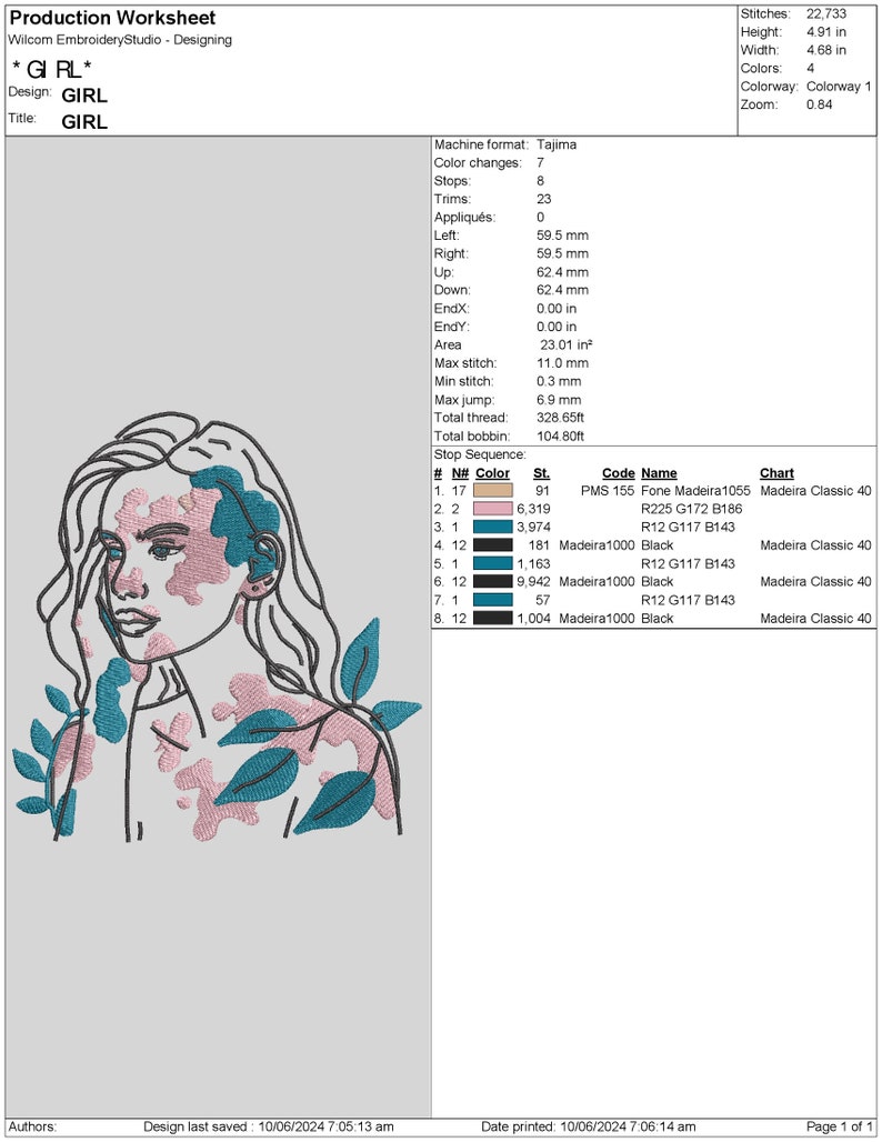 Pretty Line Art Embroidery Designs Woman Cute Embroidery Pattern ...