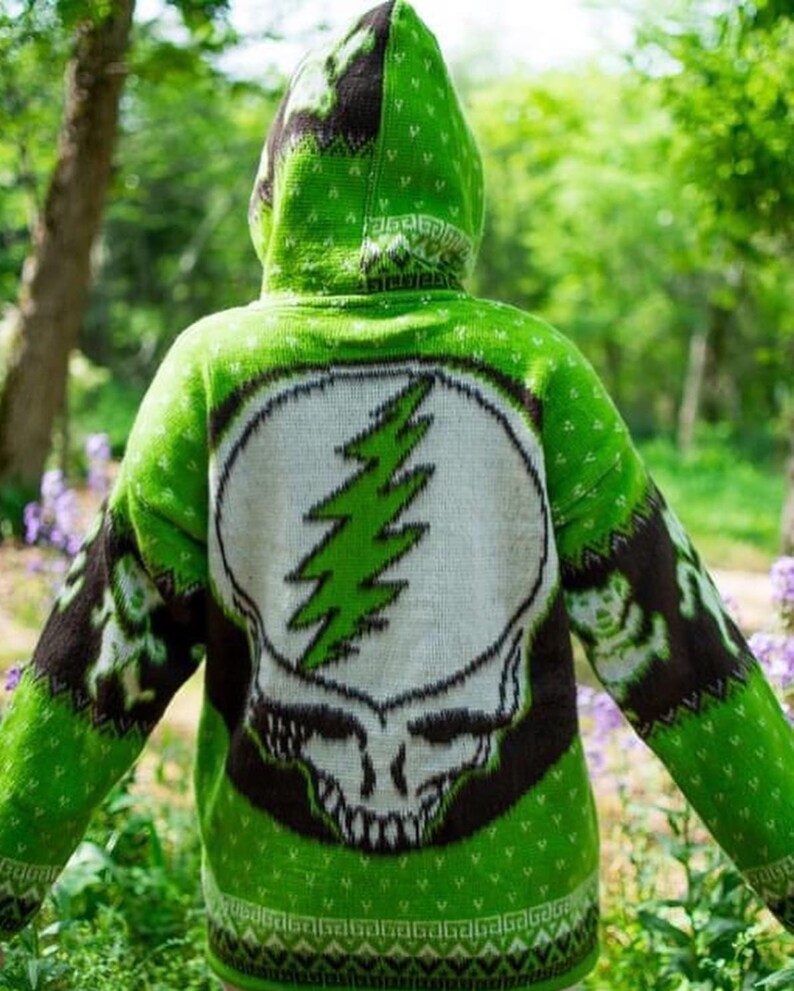 Grateful Rare Hooded Alpaca Jacket - Etsy