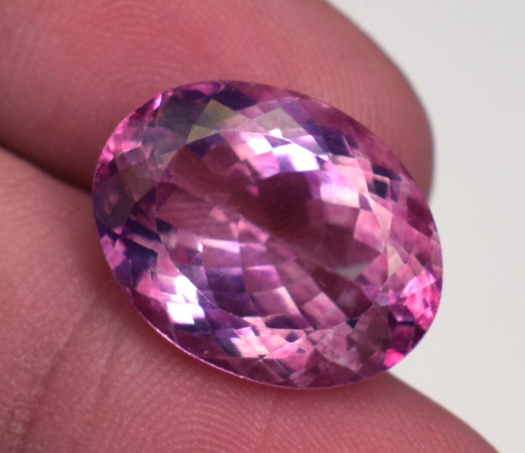 Genuine Natural Pink Topaz Gemstone Certified Oval Cut 13.95 Ct Loose ...