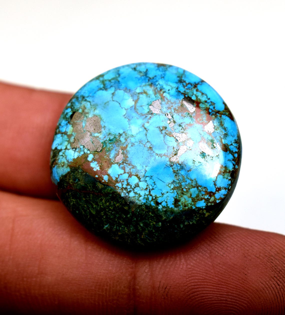 Natural Blue Bisbee Turquoise Cabochon 38.50 Ct Loose Gemstone - Etsy