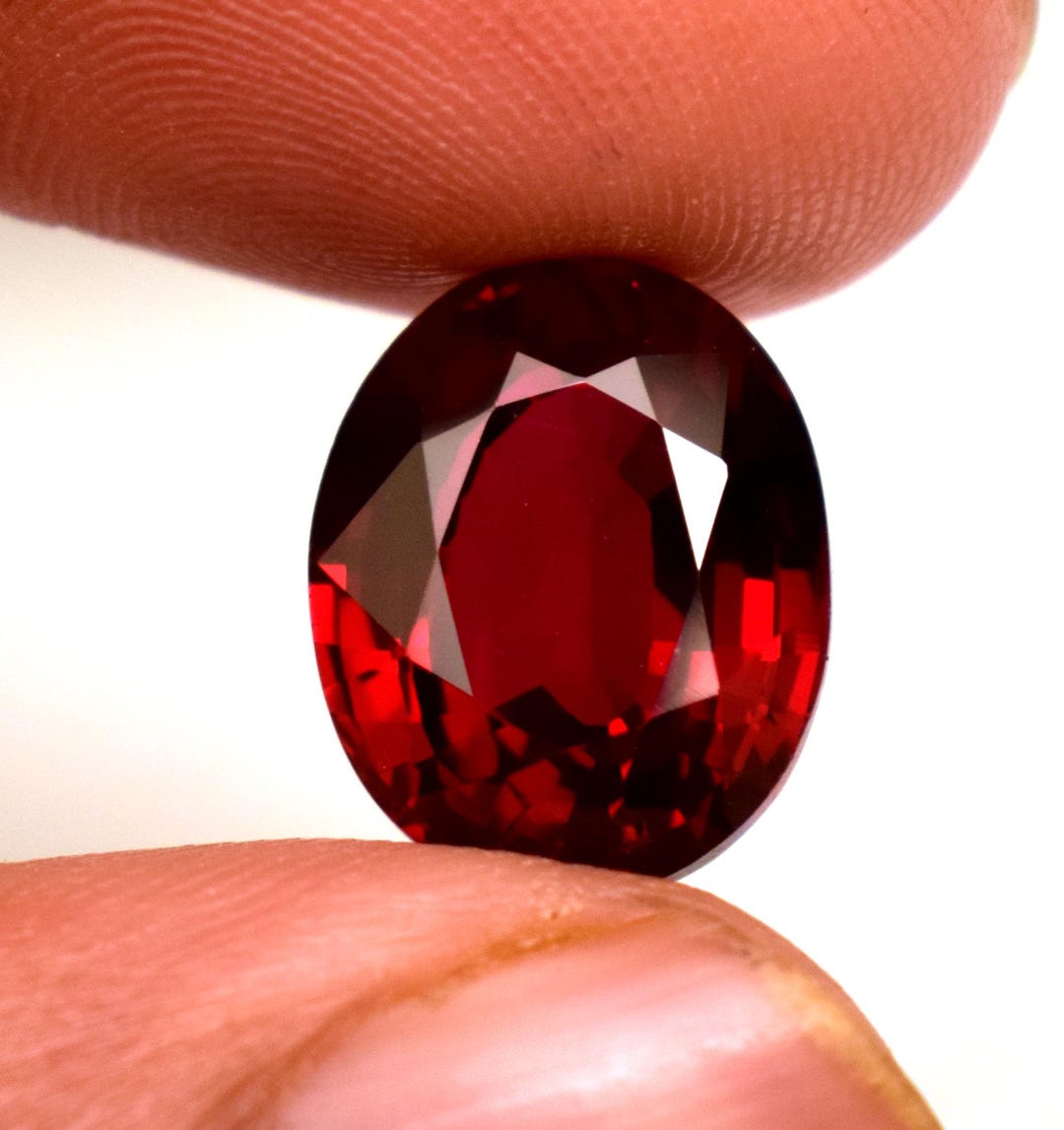 Natural Garnet 8.70 Ct Certified Oval Cut Loose Gemstone - Etsy