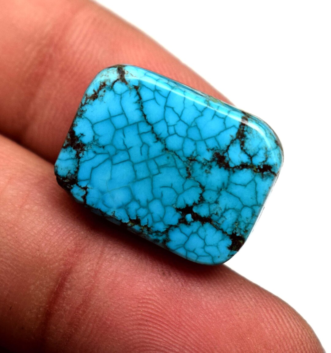 Natural Blue Bisbee Turquoise Cabochon 16.90 Ct Loose Gemstone - Etsy