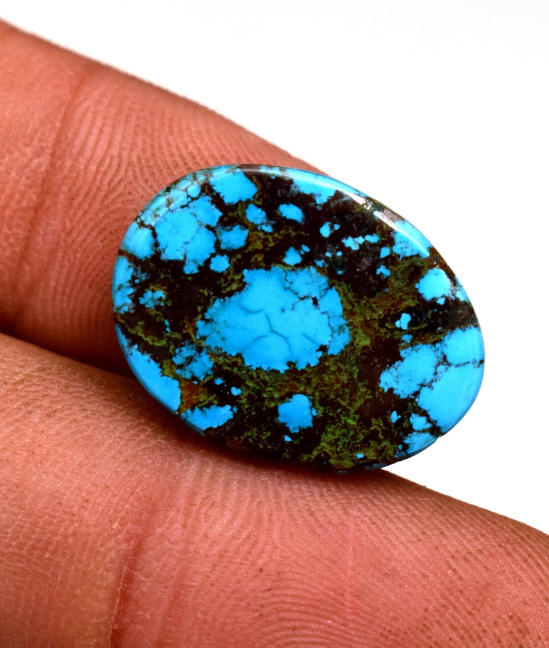 Natural Blue Bisbee Turquoise Cabochon 8.20 Ct Loose Gemstone - Etsy