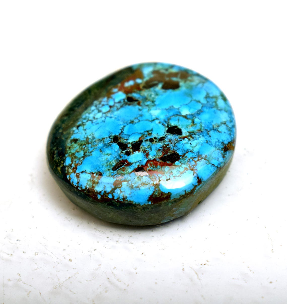 Natural Blue Bisbee Turquoise Cabochon 38.50 Ct Loose Gemstone - Etsy
