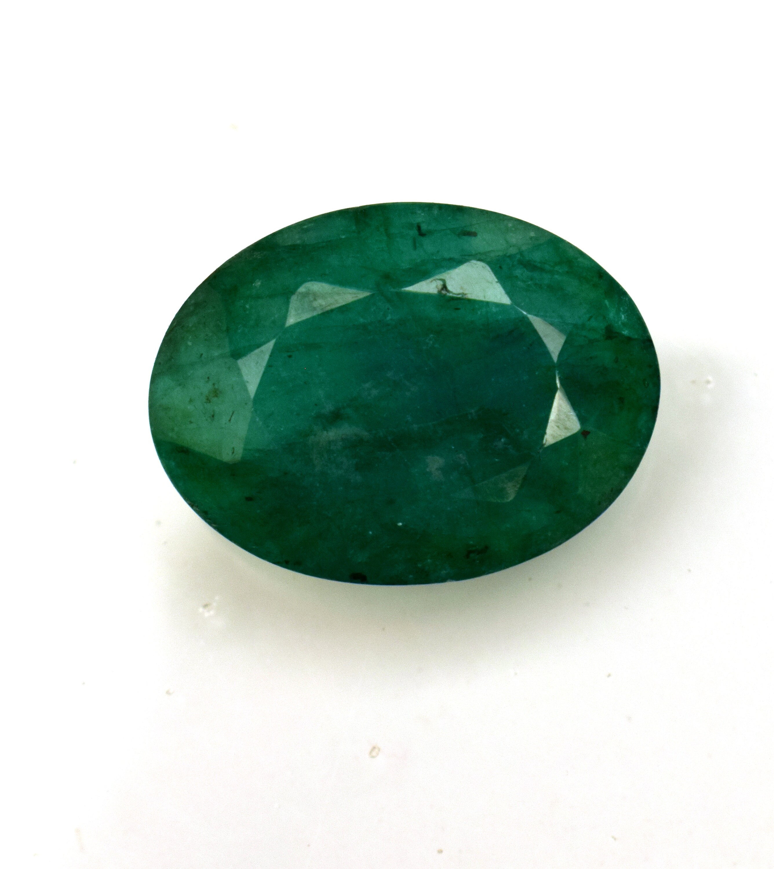 Natural Emerald Gemstone 18.60 Ct Oval Cut From Zambia Color Enhance - Etsy