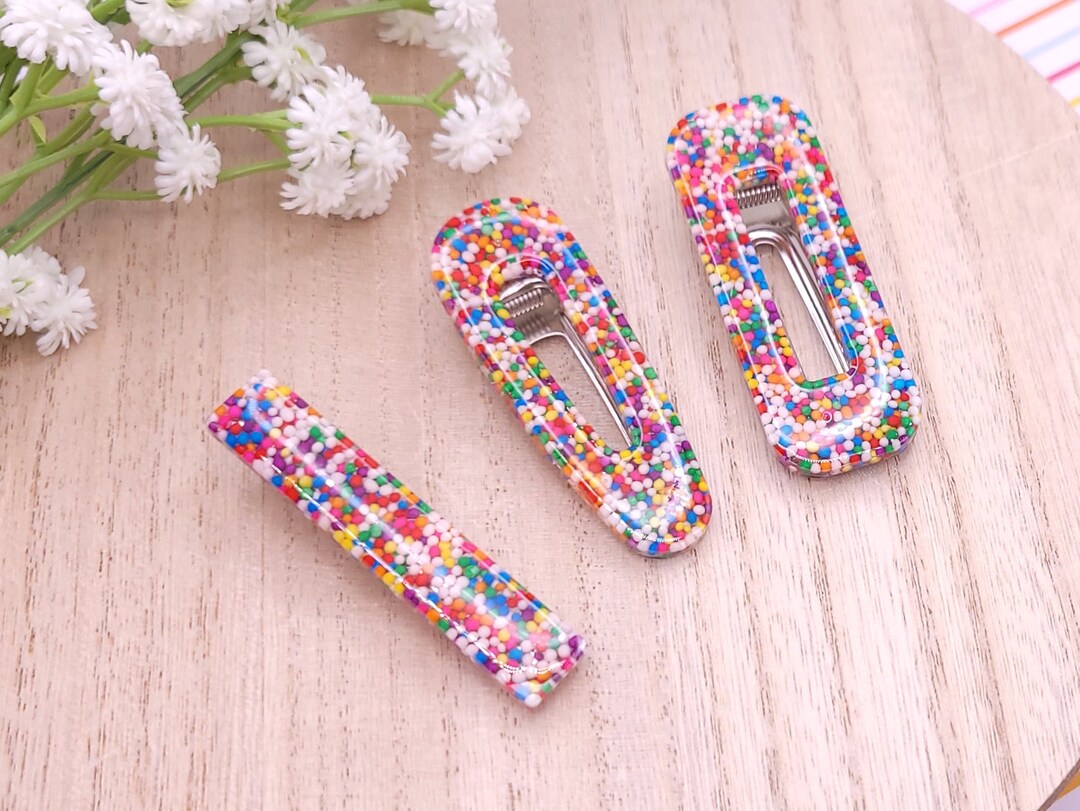 Rainbow Barrette Sprinkle Jewelry Accessory Rainbow Hair - Etsy