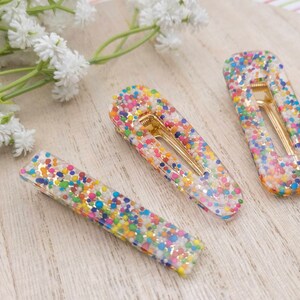 Rainbow Barrette Sprinkle Jewelry Accessory Rainbow Hair - Etsy