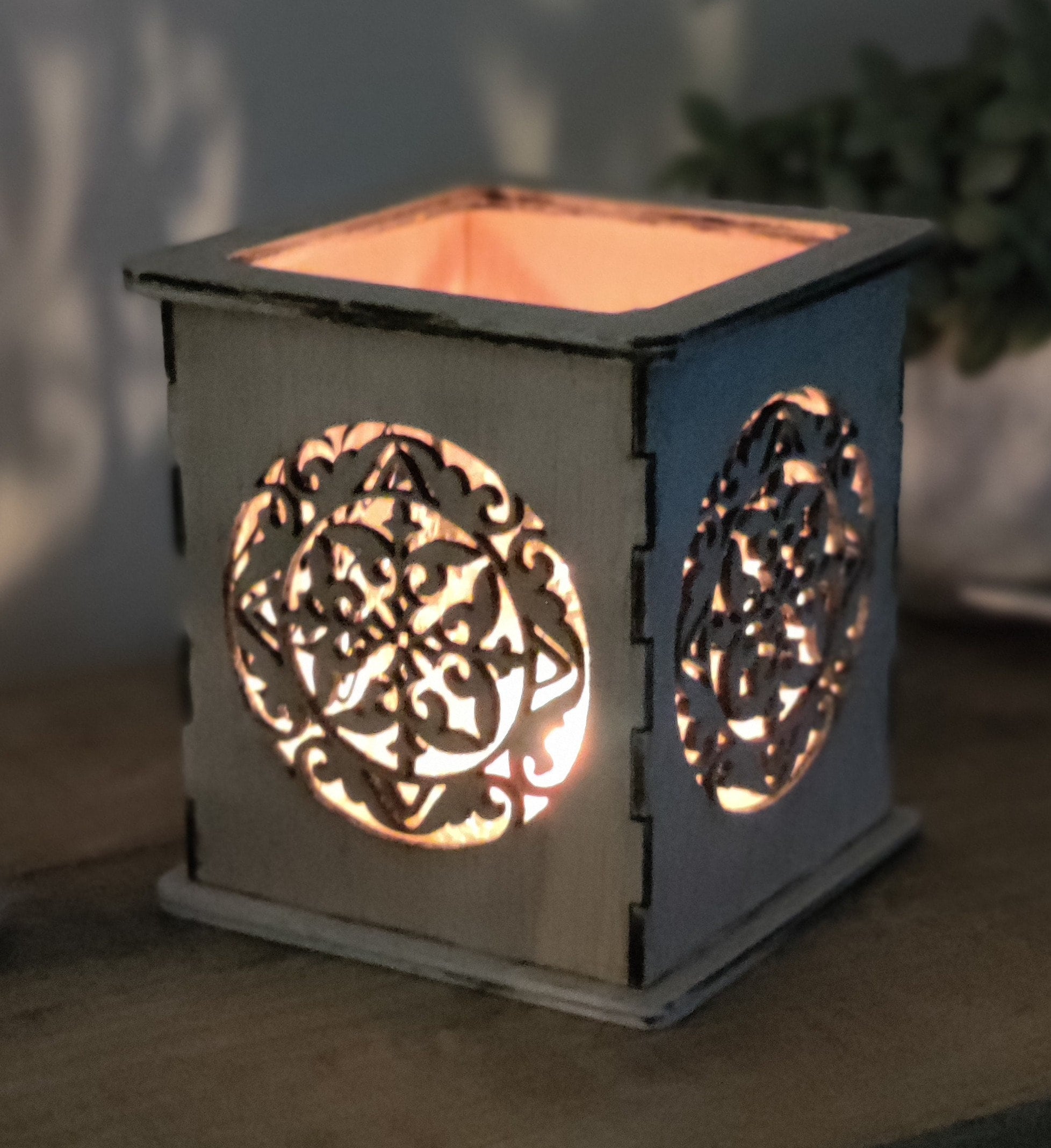 Laser Cut Template Vintage Lantern - Etsy