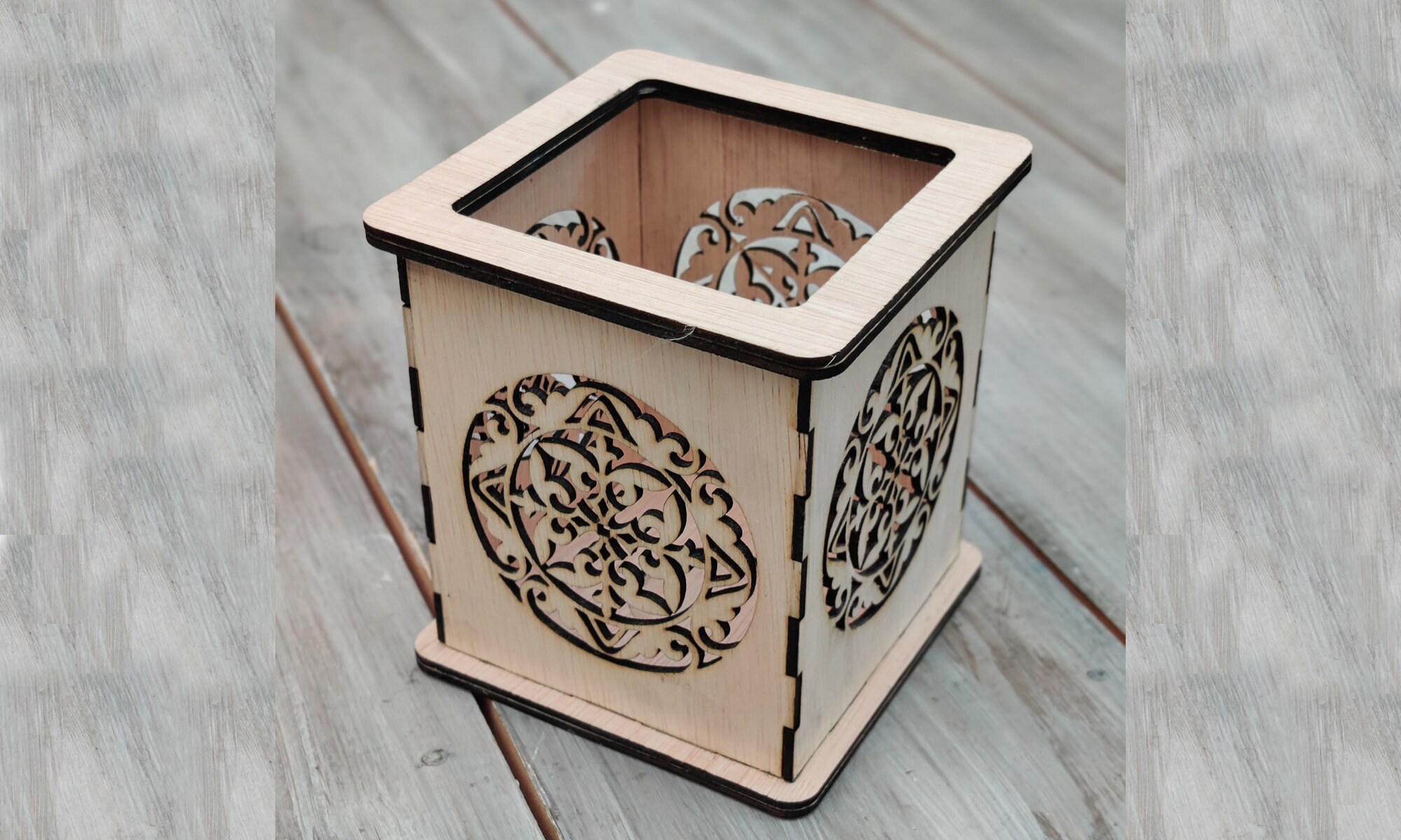 Laser Cut Template Vintage Lantern - Etsy