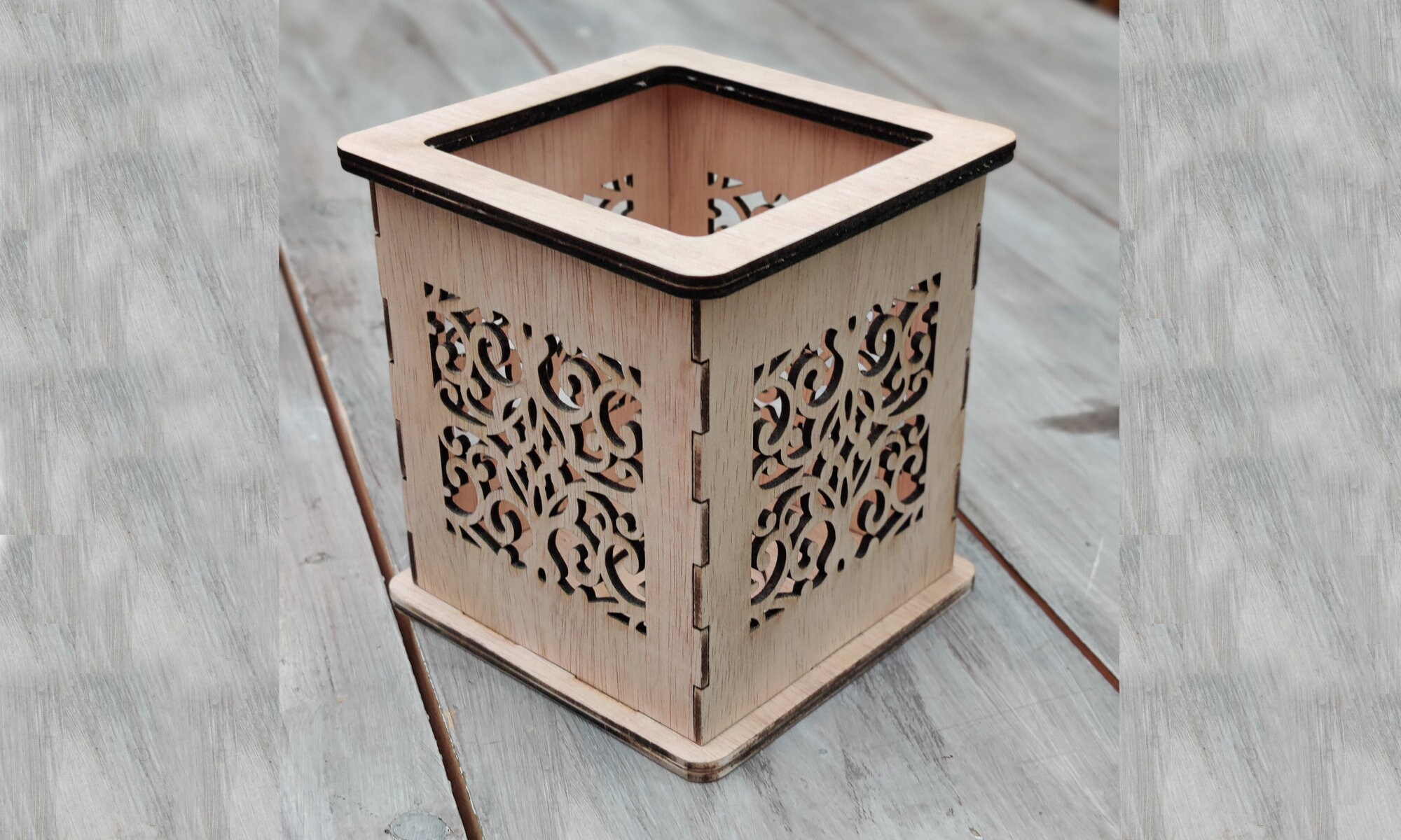 Laser Cut Template Vintage Lantern - Etsy