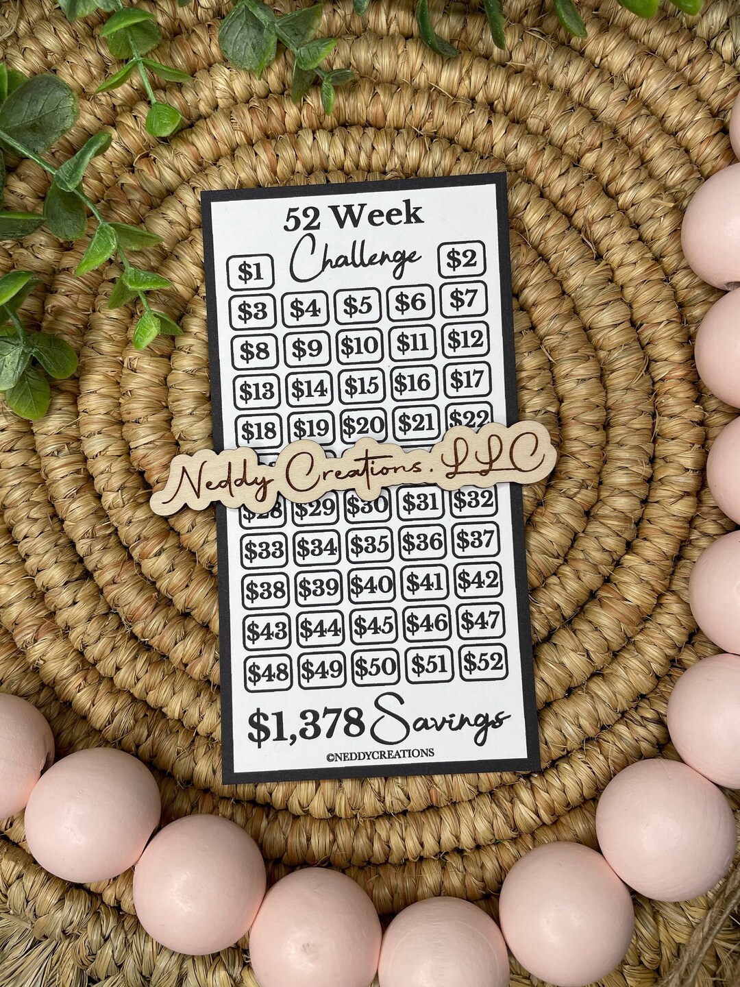 52 Week Challenge, 52 Week Savings Challenge Envelopes, Savings ...
