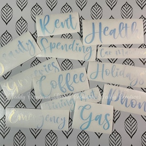 Custom Vinyl Labels: Personalized Decals for Cash Envelopes - Etsy