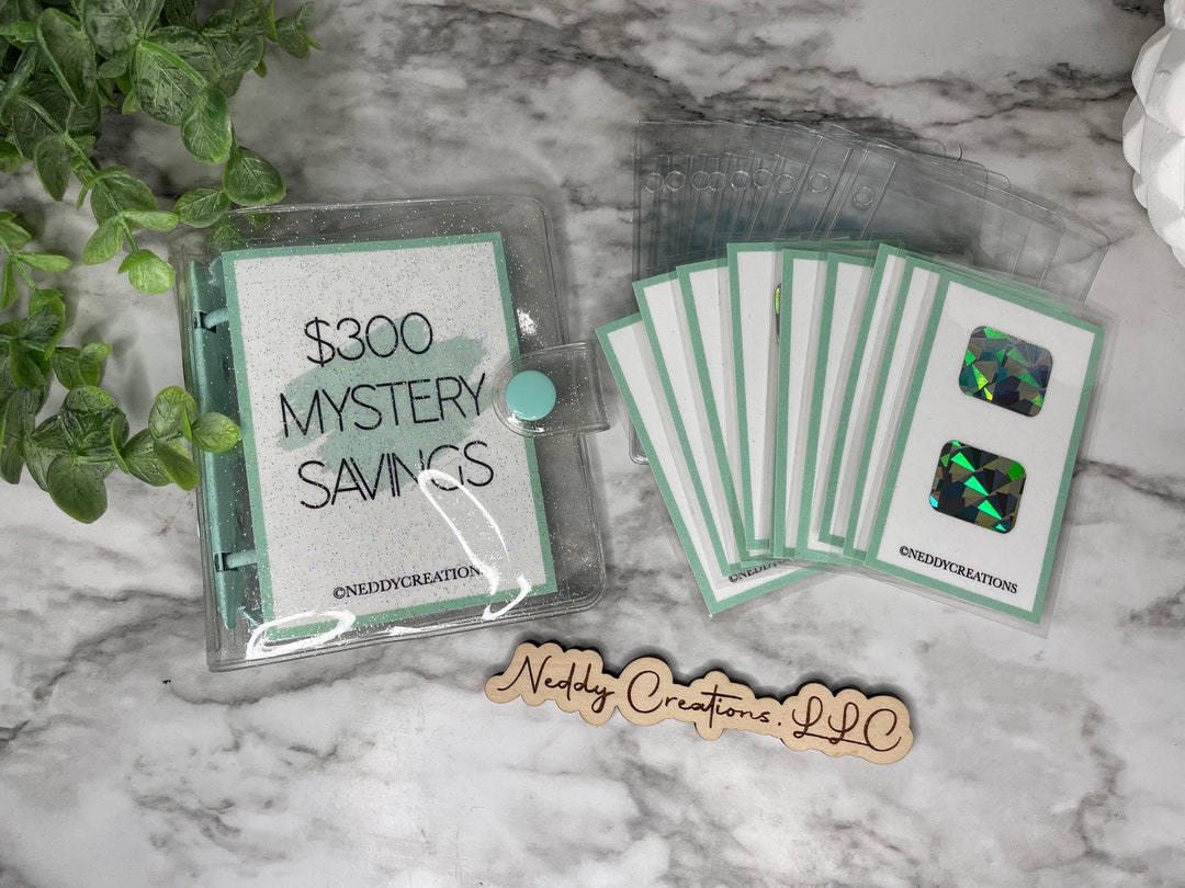 Mystery Scratch off Binder, A8 Mini Binder, Glitter Binder, Mini Binder ...