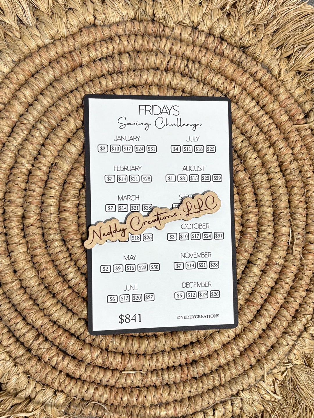 Fridays Saving Challenge - Etsy