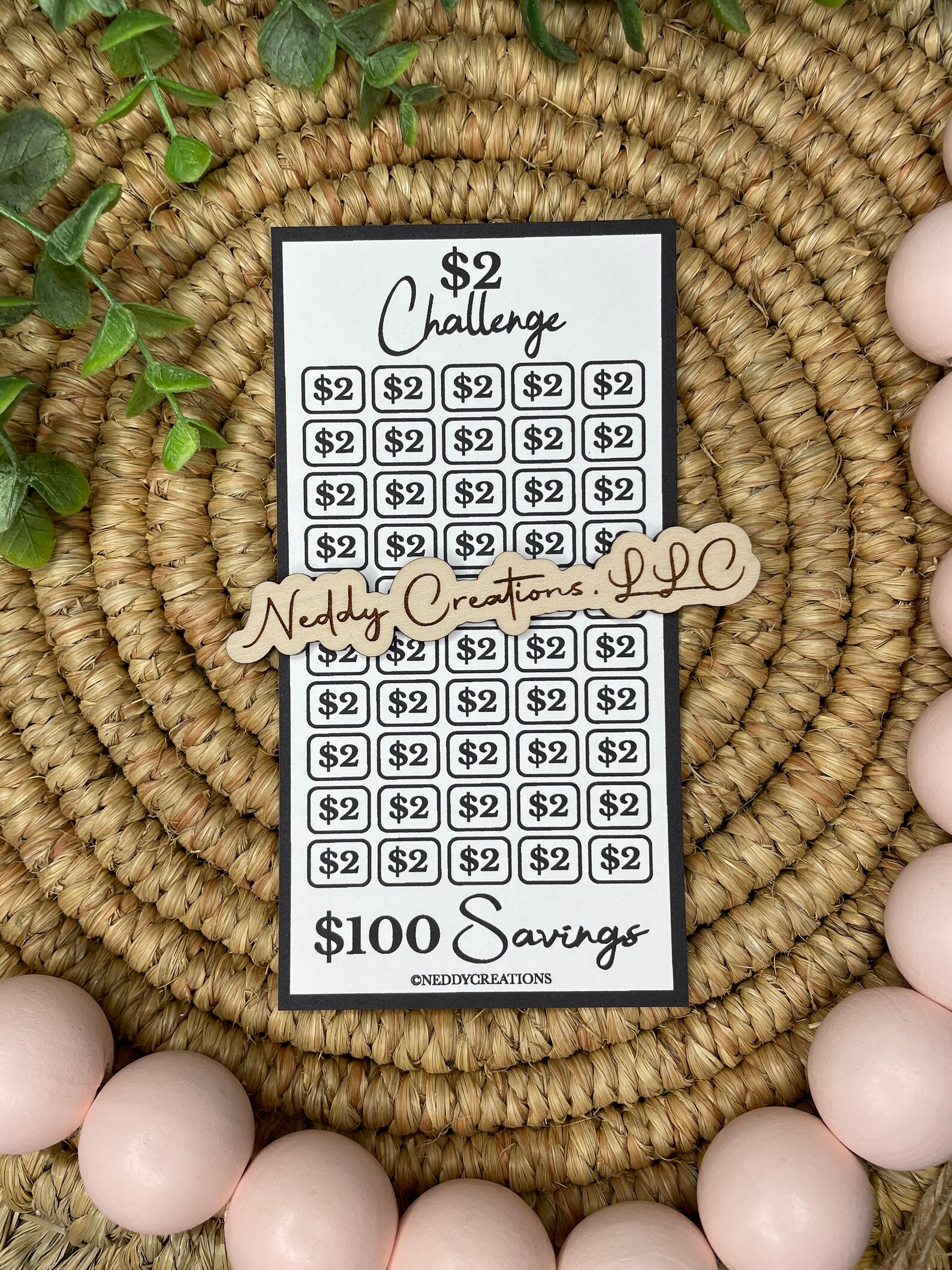 2 Dollar Savings Challenge, Savings Challenge Envelopes, Savings ...