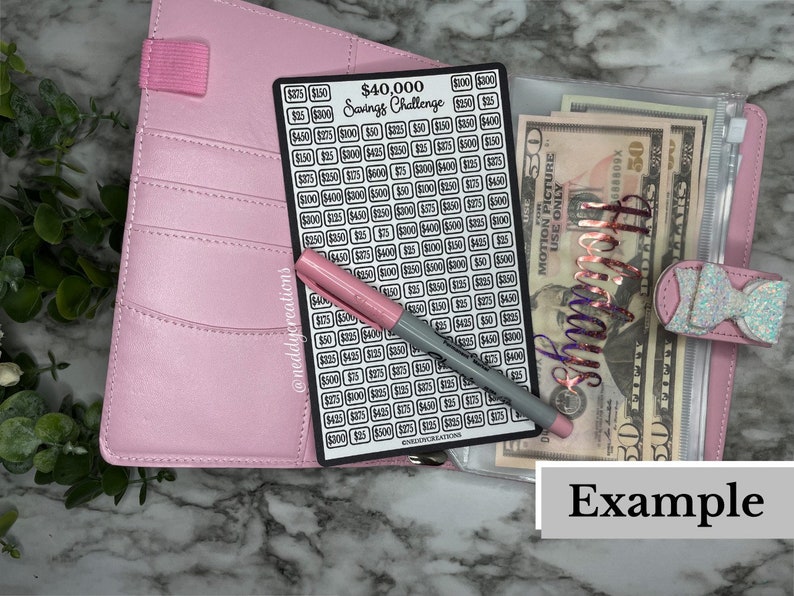 40k Savings Challenge Money Saving Challenge Savings - Etsy