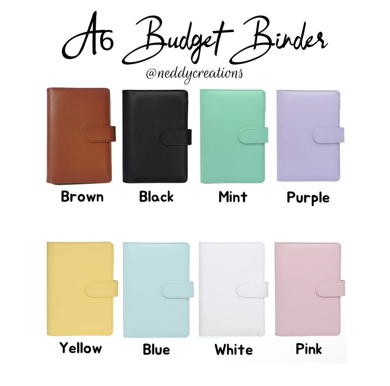 Budget Binder Money Wallet A6 Binder Budget Cash Envelope - Etsy