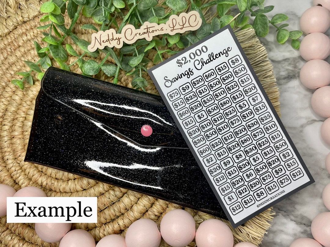 Cash Envelope, Snap Closure Cash Envelope, 3 Way Snap Closure, Clear ...