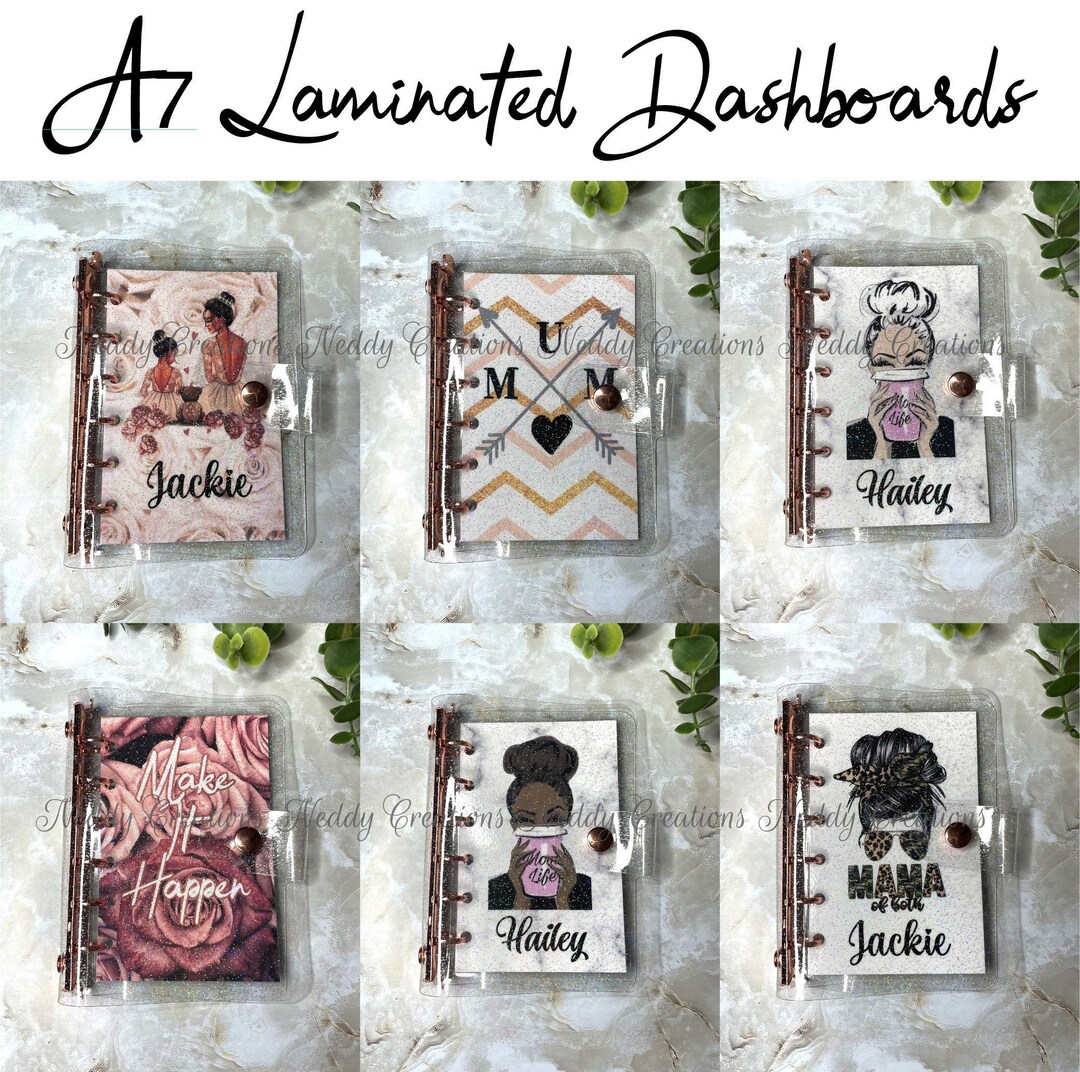 A7 Laminated Budget Binder Dashboard: Personalized Insert - Etsy