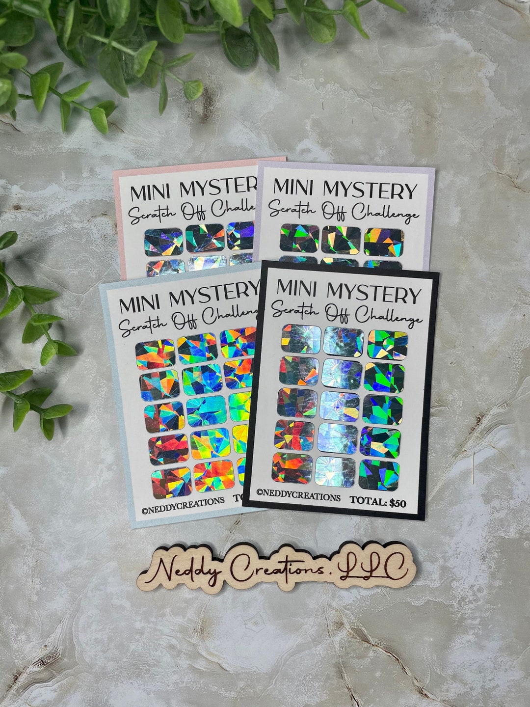 Mini Mystery Savings Scratch off Challenge Tracker - Etsy