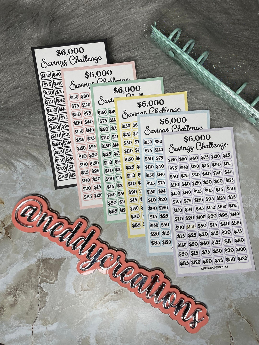 6000 Dollar Savings Challenge Savings Challenge Envelopes - Etsy