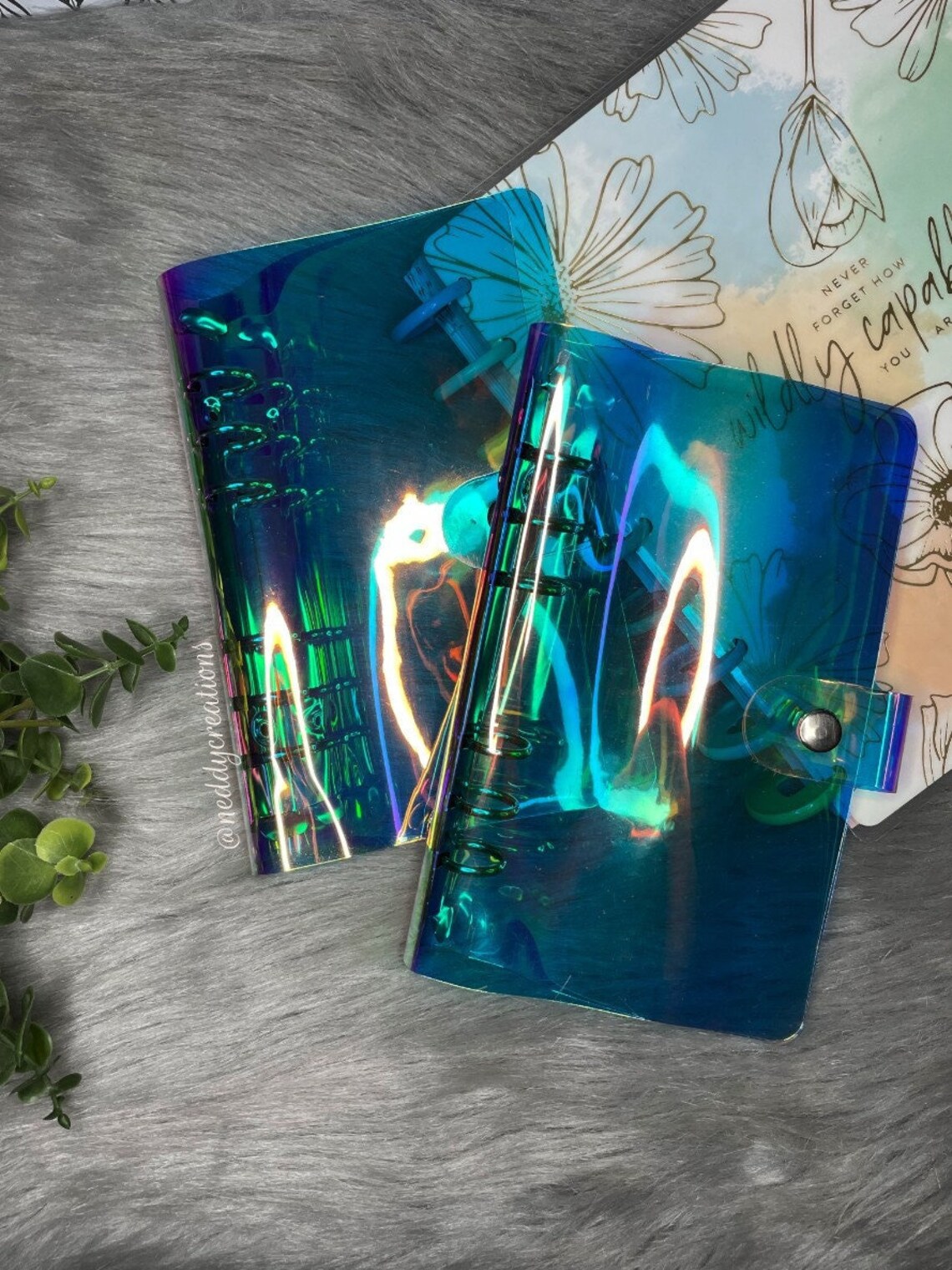 Holographic Budget Binder Budget Binder Clear Binder A6 - Etsy