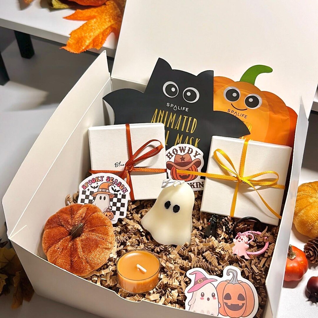 Halloween Gift Box for Her Spooky Basket Gift for Boyfriend Boo Basket ...