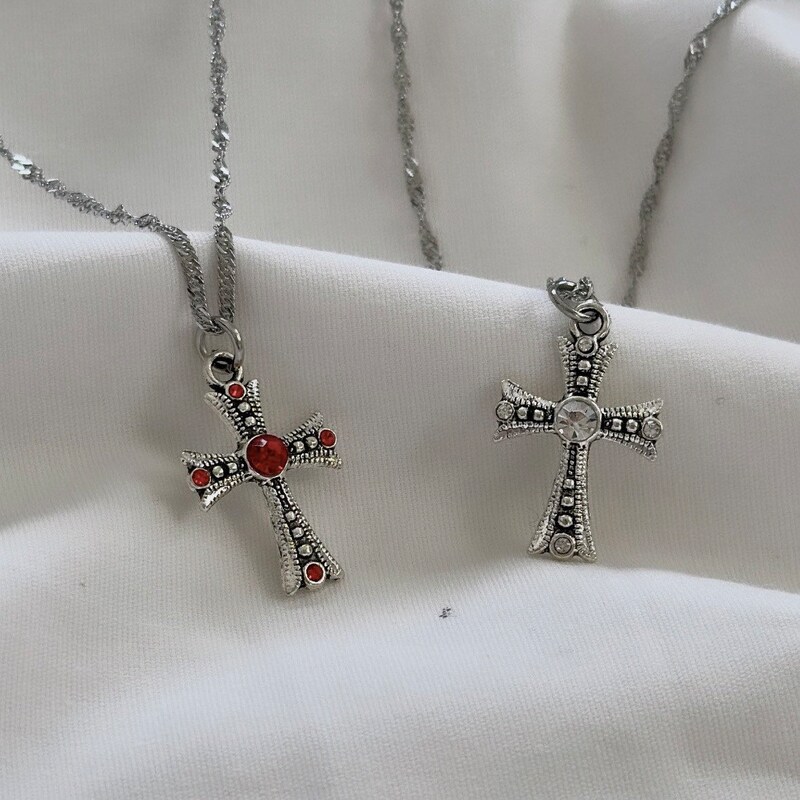 Men and Women Matching Cross Necklace - Etsy