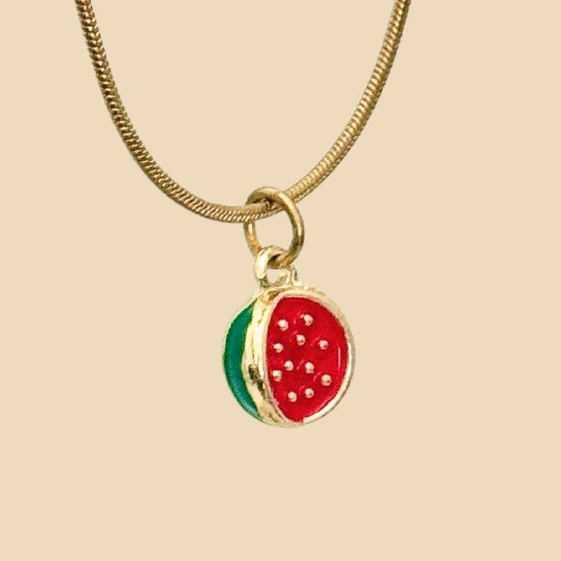 Watermelon Necklace - Etsy