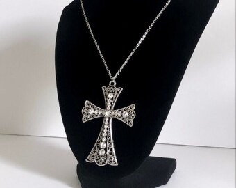 Large Chunky Giant Cross Necklace - Etsy